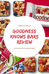 Goodness Knows Bars Reviews, Ingredients and Nutrition